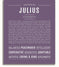 Julius | Name Art Print – Name Stories