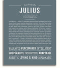 Julius Personalized Name Meaning Art Prints – Name Stories