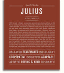 Julius | Name Art Print – Name Stories