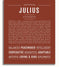 Julius | Name Art Print – Name Stories