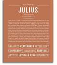 Julius Personalized Name Meaning Art Prints – Name Stories