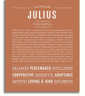 Julius | Name Art Print – Name Stories