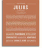 Julius | Name Art Print – Name Stories