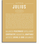 Julius Personalized Name Meaning Art Prints – Name Stories