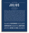 Julius Personalized Name Meaning Art Prints – Name Stories