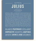 Julius Personalized Name Meaning Art Prints – Name Stories