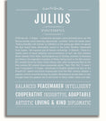 Julius Personalized Name Meaning Art Prints – Name Stories