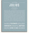 Julius Personalized Name Meaning Art Prints – Name Stories