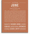 June Personalized Name Meaning Art Prints – Name Stories