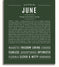 June Personalized Name Meaning Art Prints – Name Stories