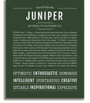 Juniper | Name Art Print – Name Stories