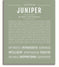 Juniper | Name Art Print – Name Stories
