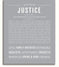 Justice Personalized Name Meaning Art Prints – Name Stories