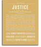 Justice Personalized Name Meaning Art Prints – Name Stories