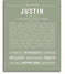 Justin | Name Art Print – Name Stories