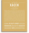 Kacen Personalized Name Meaning Art Prints – Name Stories