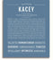 Kacey (female) | Name Art Print – Name Stories