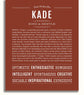 Kade | Name Art Print – Name Stories