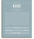 Kade | Name Art Print – Name Stories