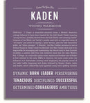 Kaden | Name Art Print – Name Stories