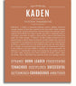 Kaden | Name Art Print – Name Stories