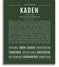 Kaden | Name Art Print – Name Stories