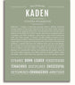 Kaden | Name Art Print – Name Stories