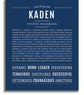 Kaden | Name Art Print – Name Stories