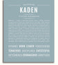 Kaden | Name Art Print – Name Stories