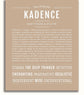 Kadence | Name Art Print – Name Stories