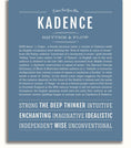 Kadence | Name Art Print – Name Stories