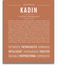 Kadin | Name Art Print – Name Stories