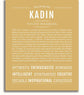 Kadin | Name Art Print – Name Stories