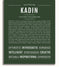 Kadin | Name Art Print – Name Stories