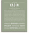 Kadin | Name Art Print – Name Stories