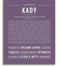 Kady | Name Art Print – Name Stories
