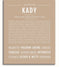 Kady | Name Art Print – Name Stories