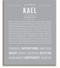 Kael | Name Art Print – Name Stories
