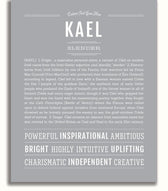 Kael | Name Art Print – Name Stories