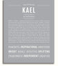 Kael | Name Art Print – Name Stories