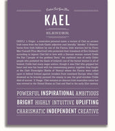 Kael | Name Art Print – Name Stories