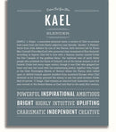 Kael | Name Art Print – Name Stories