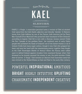 Kael | Name Art Print – Name Stories