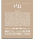 Kael | Name Art Print – Name Stories