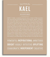 Kael | Name Art Print – Name Stories