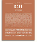 Kael | Name Art Print – Name Stories