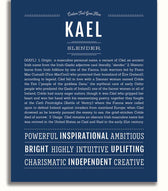 Kael | Name Art Print – Name Stories
