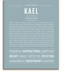 Kael | Name Art Print – Name Stories