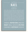 Kael | Name Art Print – Name Stories