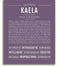 Kaela | Name Art Print – Name Stories